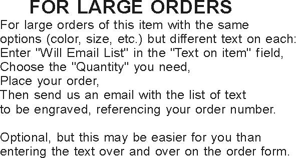 4" x 10" Sign/Nameplate - Plastic - Block Font – Bannister Designs ...